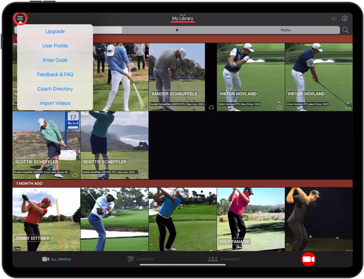 First Use and Basic Navigation | Swing Profile