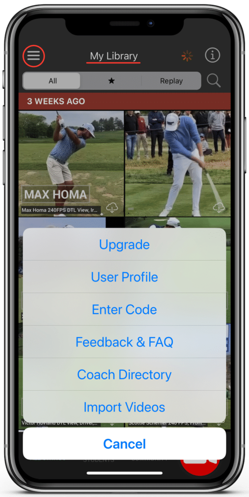 First Use and Basic Navigation | Swing Profile