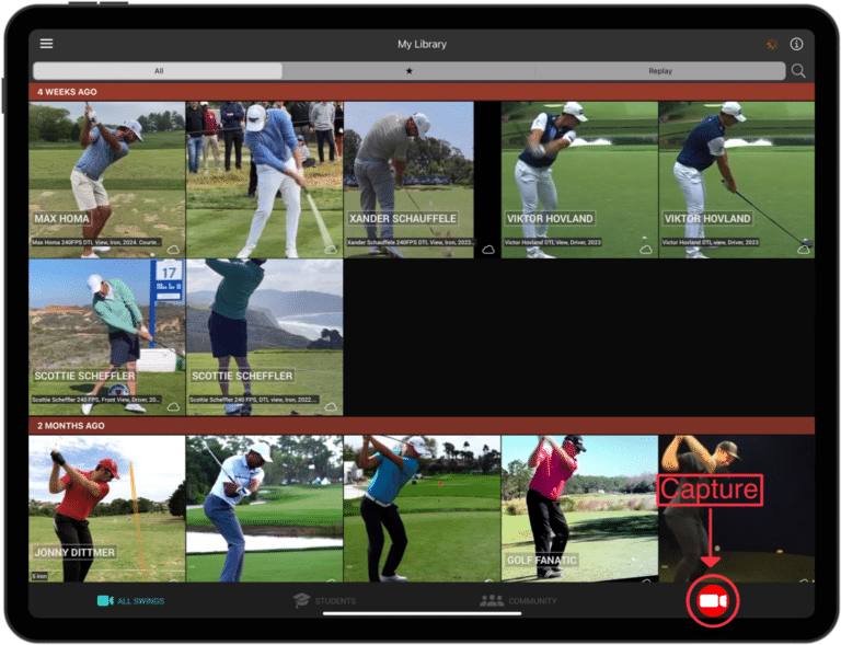 Capture Screen | Swing Profile