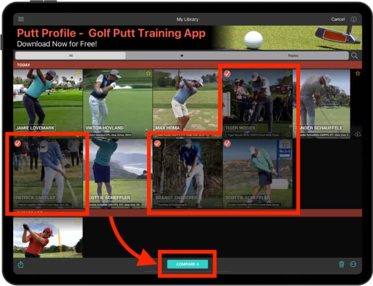 Comparing Multiple Swings | Swing Profile